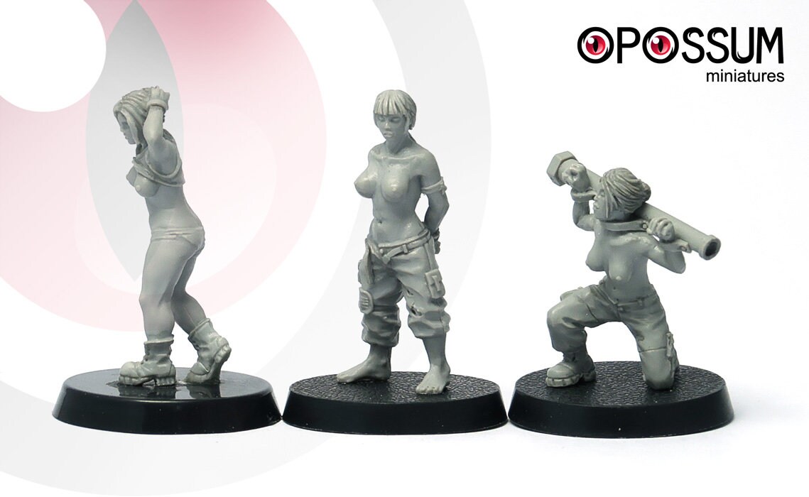 Female Prisoner Miniature Set, 28mm Sci-fi, Grimdark - Etsy