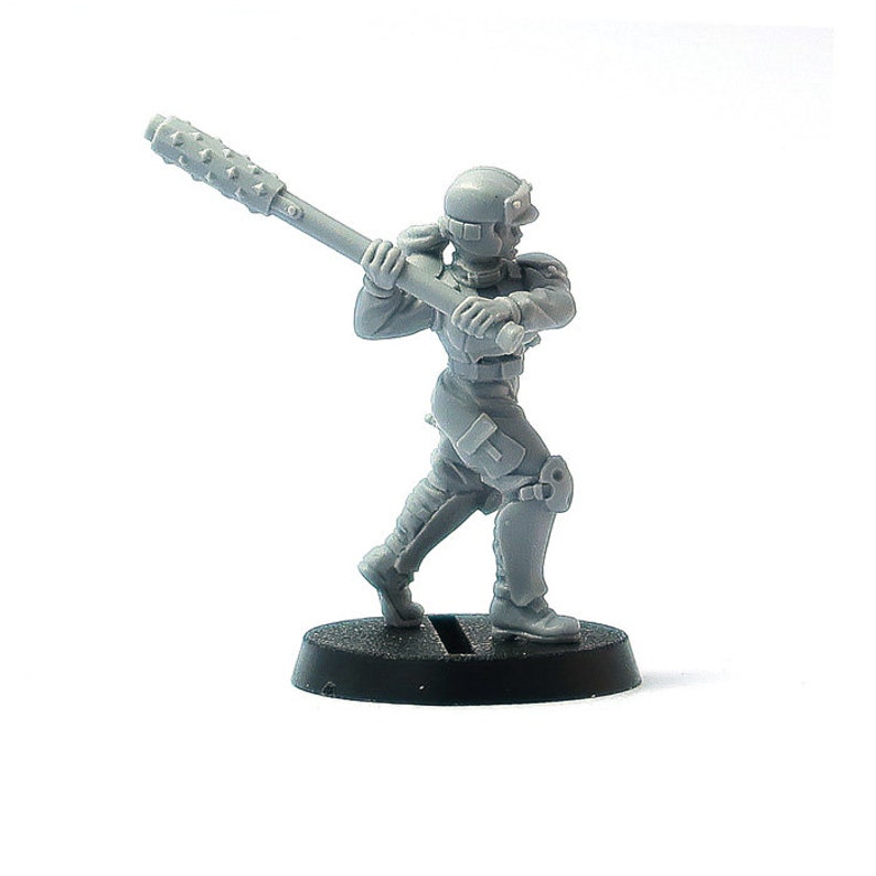 Grimdark Female Soldiers in Melee, Miniature Set, 28mm Resin Army Girls ...