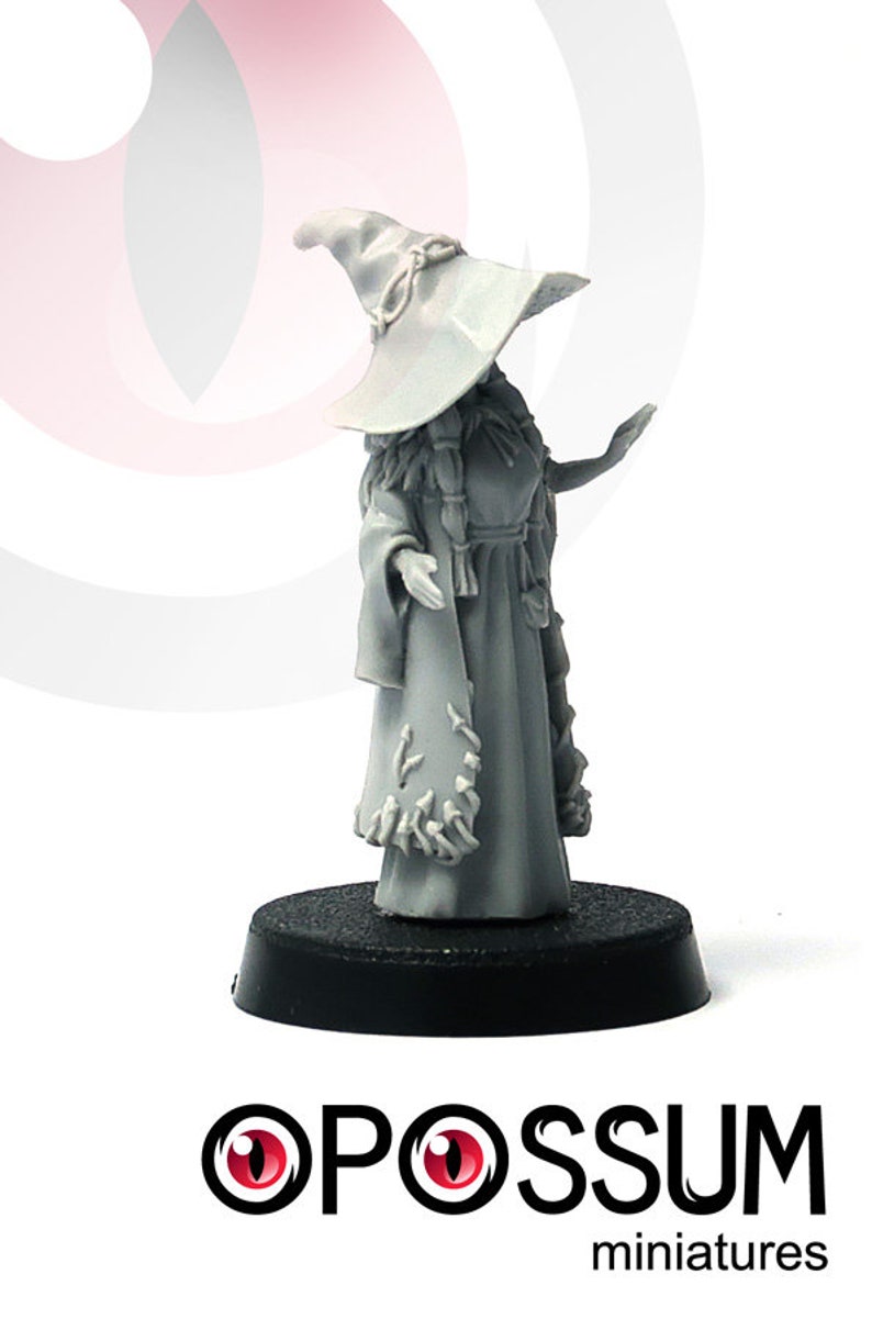 Forest Witch Miniature 28mm Fantasy for Dnd - Etsy