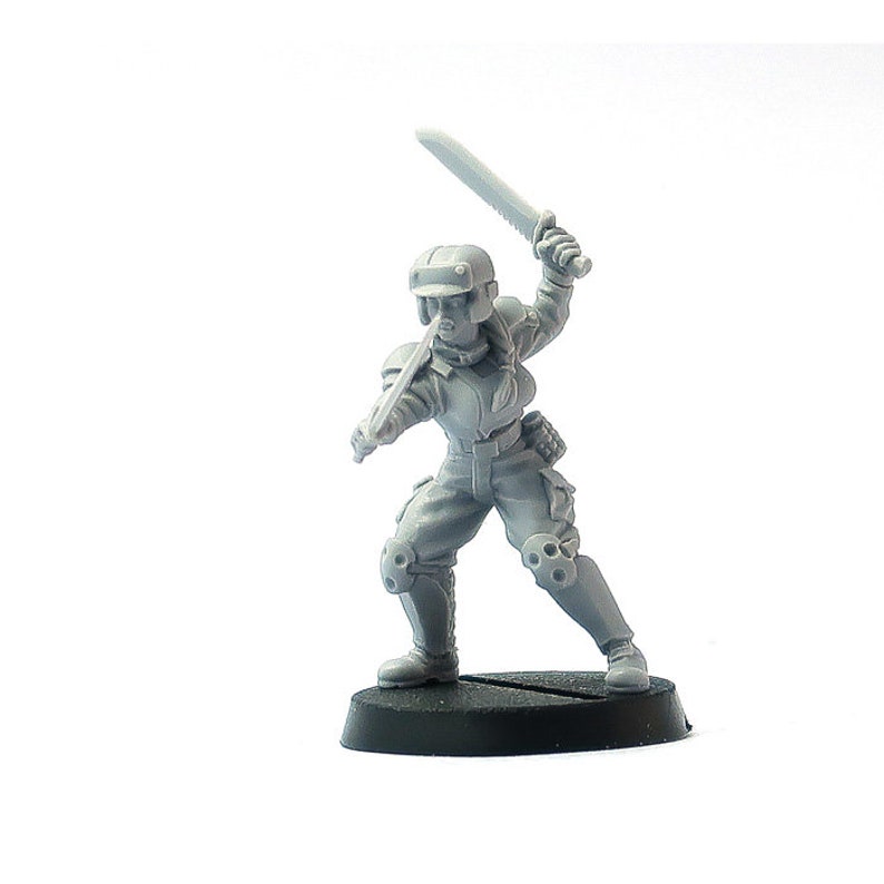 Grimdark Female Soldiers in Melee Miniature Set 28mm Resin - Etsy