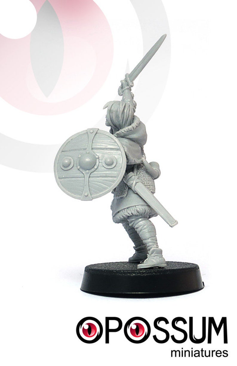 Female Viking Warrior Miniature, 28mm Resin - Etsy