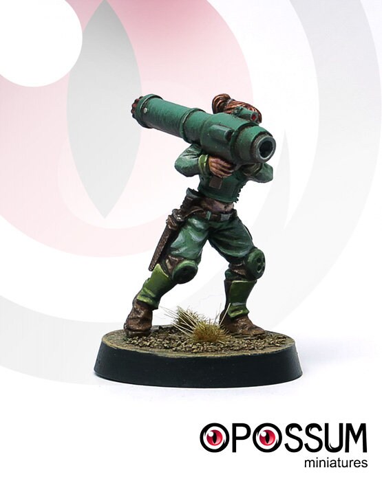 Grimdark Female Rocket Launcher Miniature 28mm - Etsy