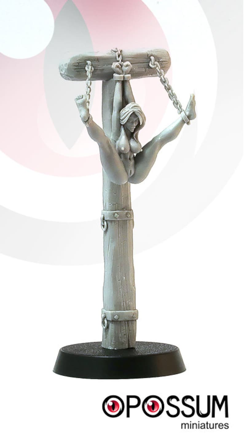 Naked Slave Girl On Pillory Miniature 28mm Fantasy Etsy 日本