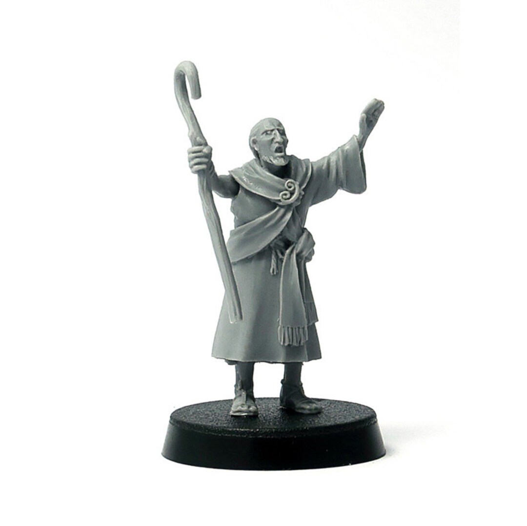 Priest Miniature, Druid 28mm Resin - Etsy