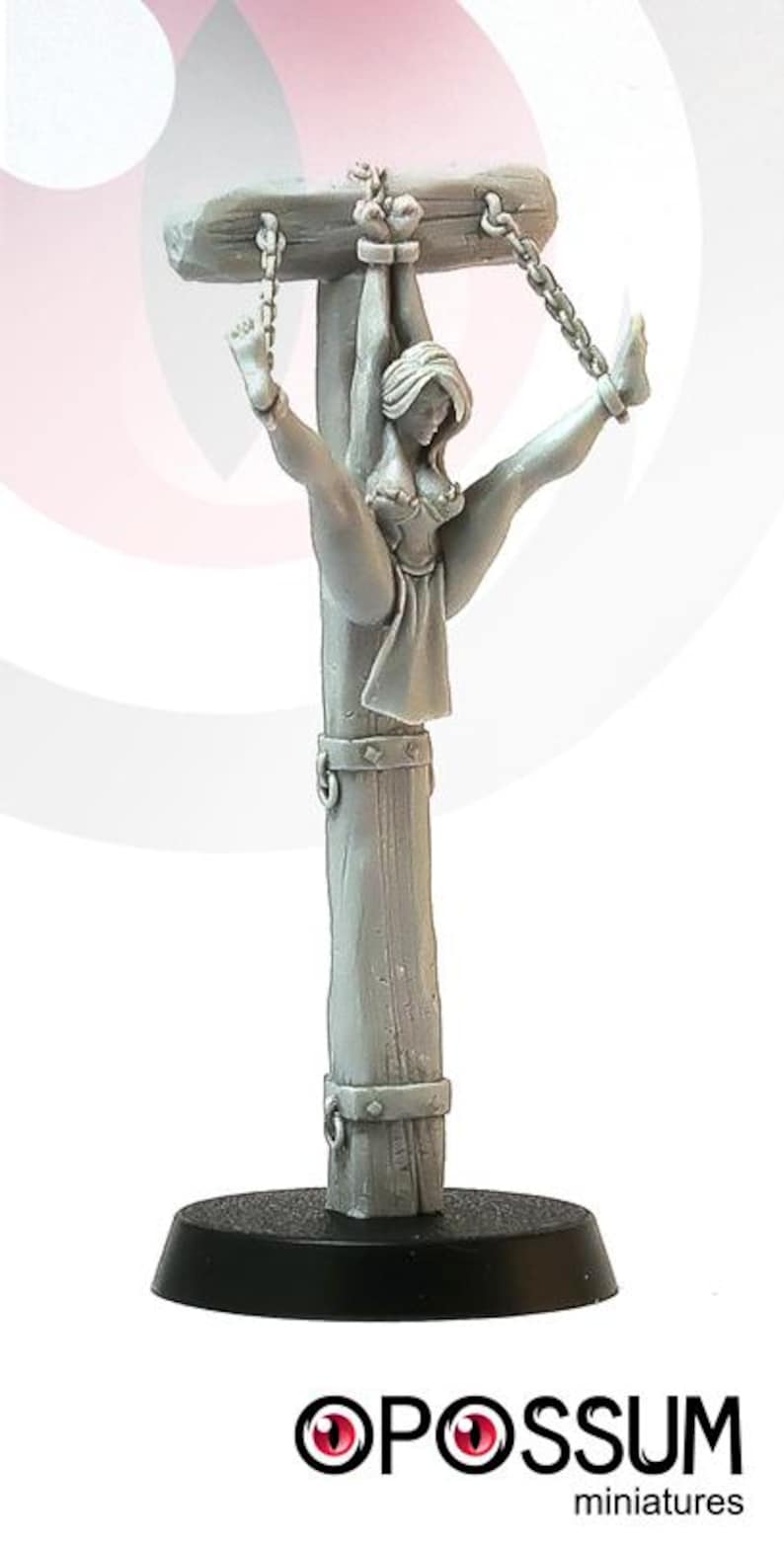 Slave Girl on Pillory Miniature, 28mm Fantasy Resin Wargame Tabletop - Etsy