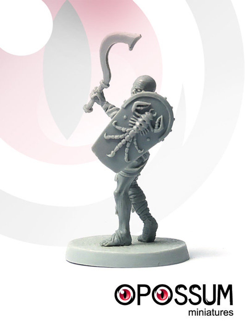 Mummy Undead Warrior Miniature, 28mm Fantasy - Etsy
