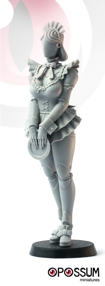 Robot Girl 90mm Resin Figure - Etsy