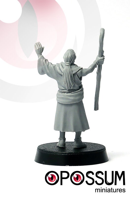Priest Miniature, Druid 28mm Resin - Etsy