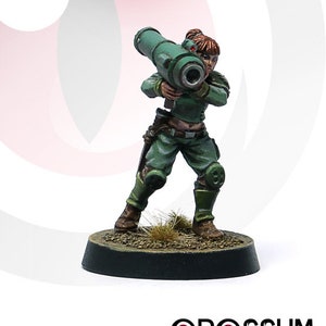 Grimdark Female Rocket Launcher Miniature 28mm - Etsy
