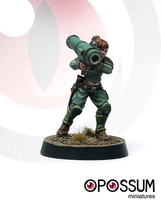 Grimdark Female Rocket Launcher Miniature 28mm - Etsy