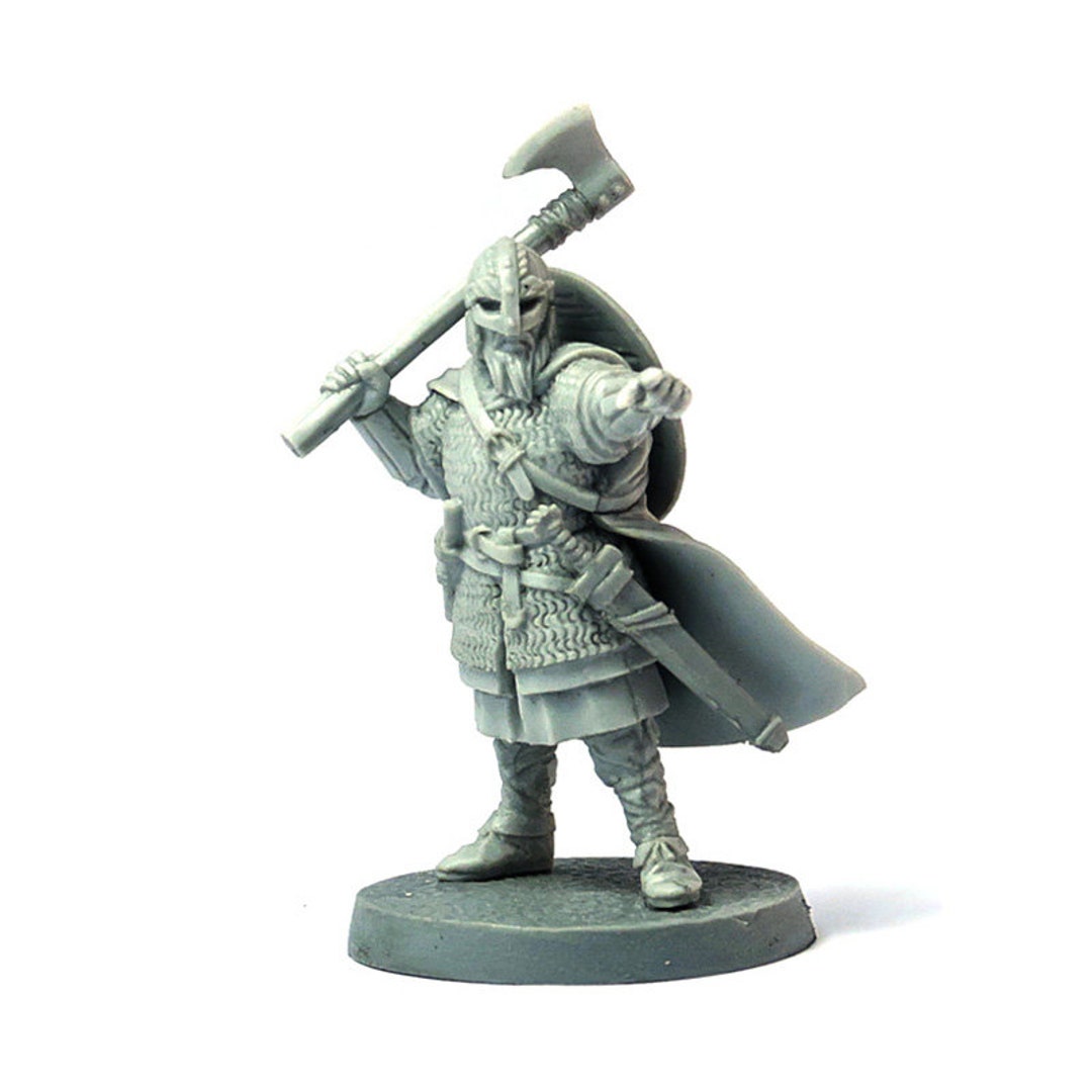 Viking Warlord Miniature for Wargaming and Painting, 28mm Resin - Etsy