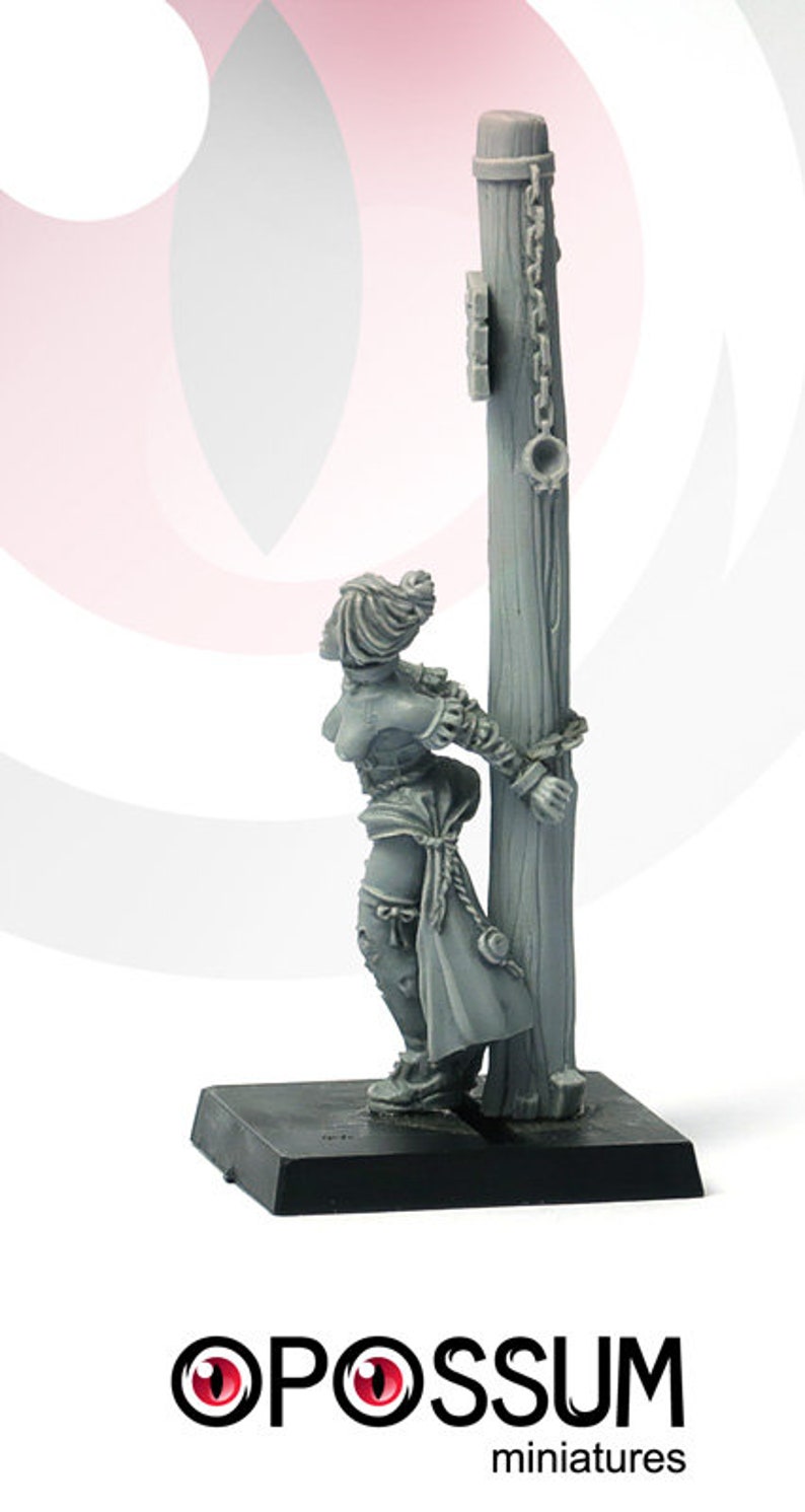 Woman at Pillory Miniature 28mm - Etsy