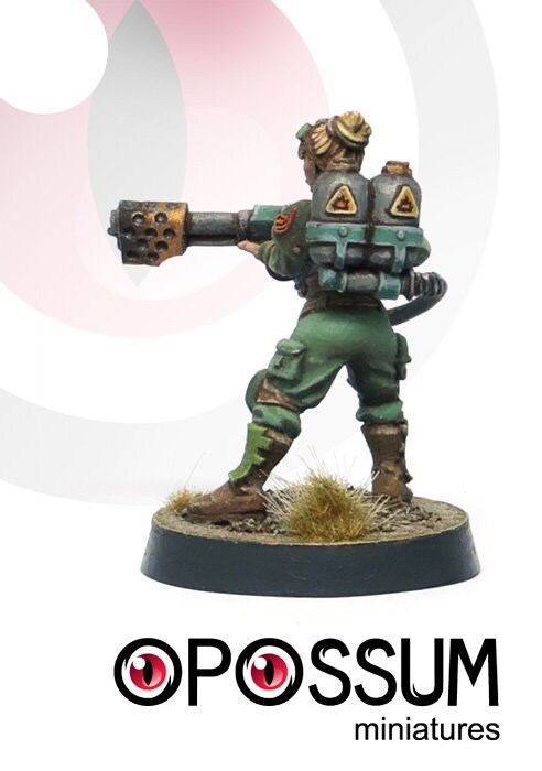 Grimdark Female Guard Flamethrower Miniature 28mm Resin - Etsy