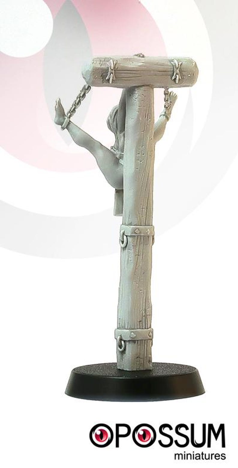 Slave Girl on Pillory Miniature, 28mm Fantasy Resin Wargame Tabletop - Etsy
