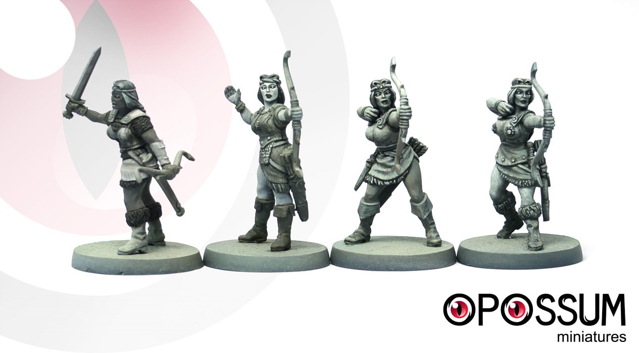 Female Celtic Archers Miniature Set, 28mm Resin - Etsy Australia