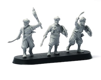 Female Warriors With Spears Miniature Set, 28mm Resin, SAGA, Historica ...