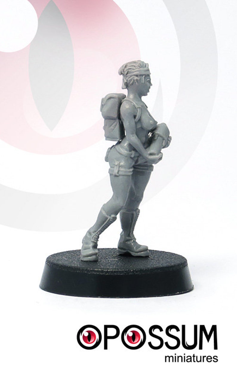 Grimdark Female Soldiers Loader Miniature, 28mm Resin - Etsy