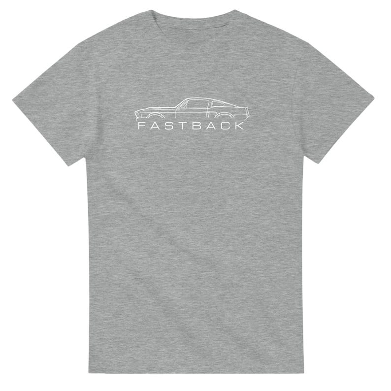 Fastback Muscle Car T-shirt | Vintage American Car Tee | Retro Classic ...