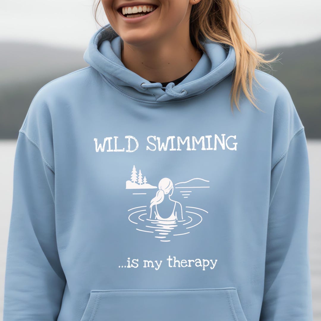 Wild Swimming Hoodie | Cold Water Therapy Sweatshirt for Women | Open ...