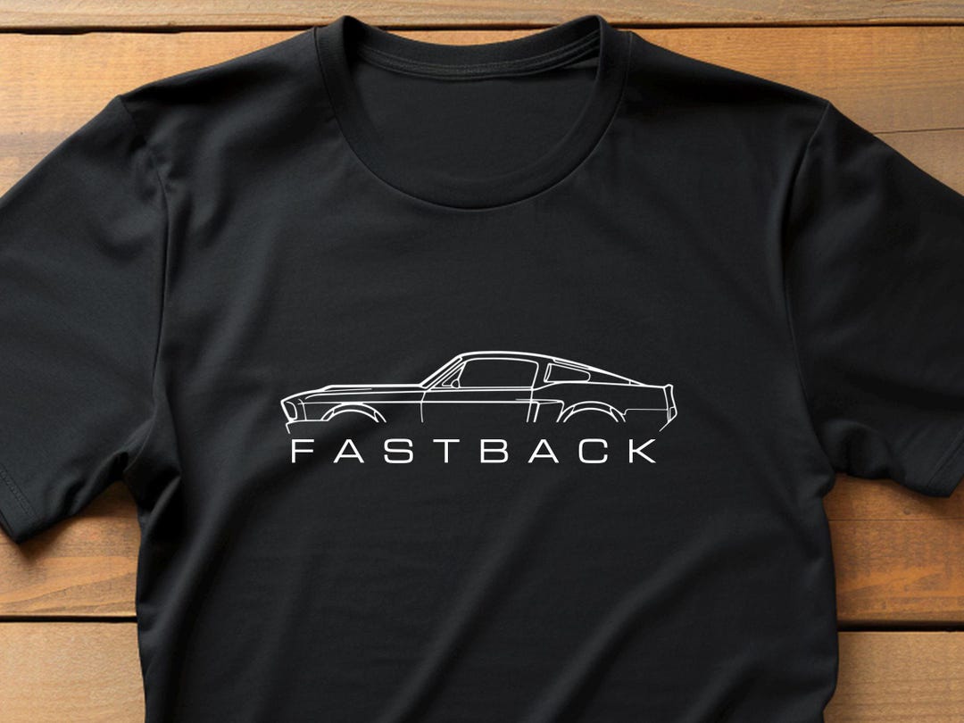 Fastback Muscle Car T-shirt | Vintage American Car Tee | Retro Classic ...