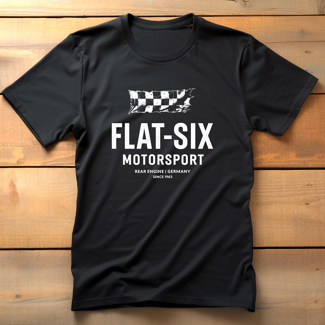 Flat-six Motorsport T-shirt | German Sports Car Racing Tee - Etsy