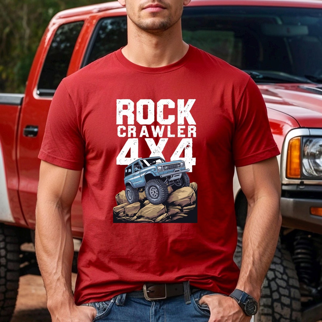 Rock Crawler 4x4 Off-road T-shirt, Lifted Truck Shirt, Off-roading Gift, Rock Climbing Tee ...