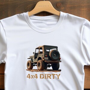 Men's Car T-shirt Rugged 4x4 Vehicle Tee Off-road Adventure Shirt ...