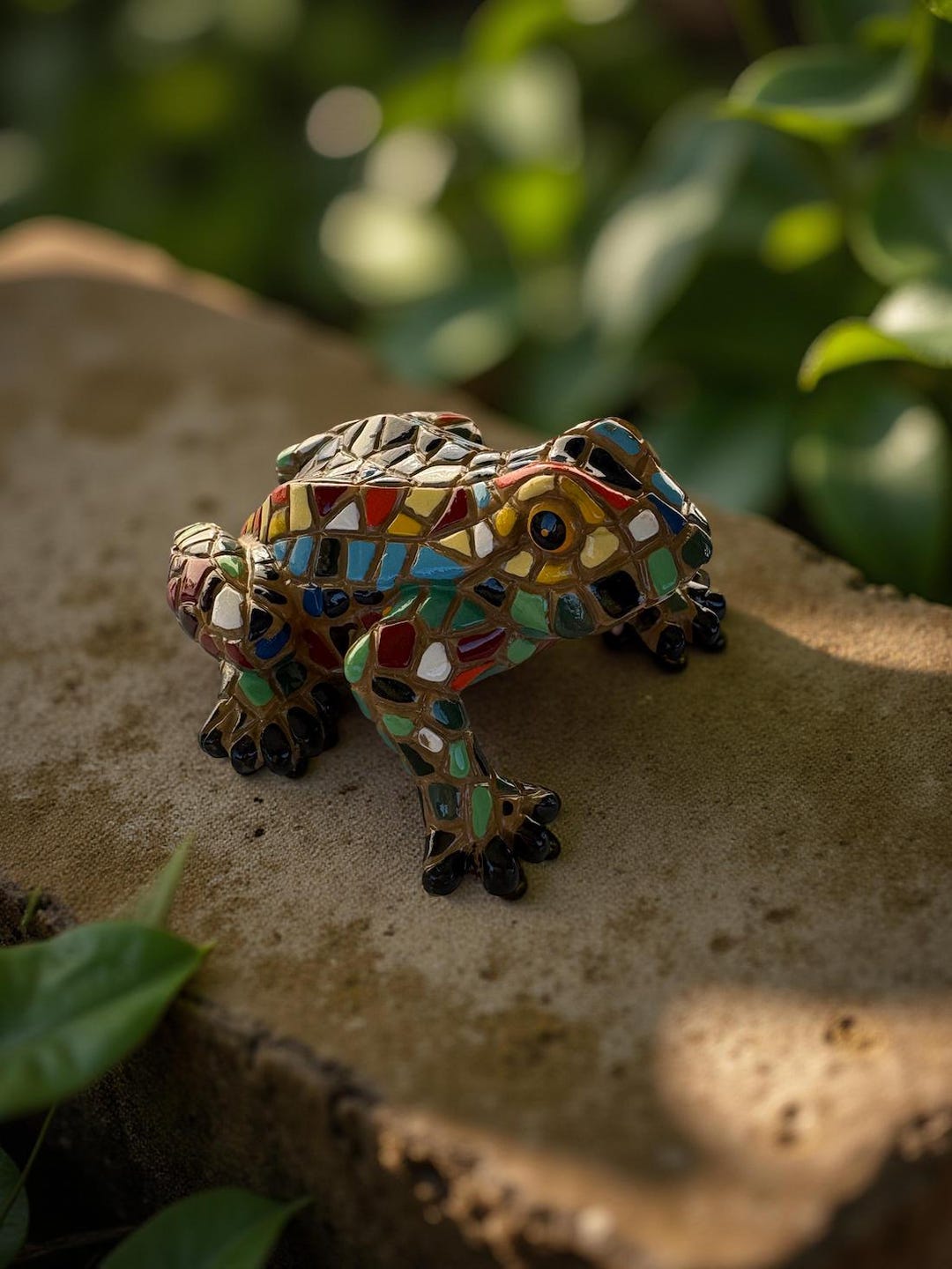Barcino Collection Ole Mosaic Frog Figurine - Etsy