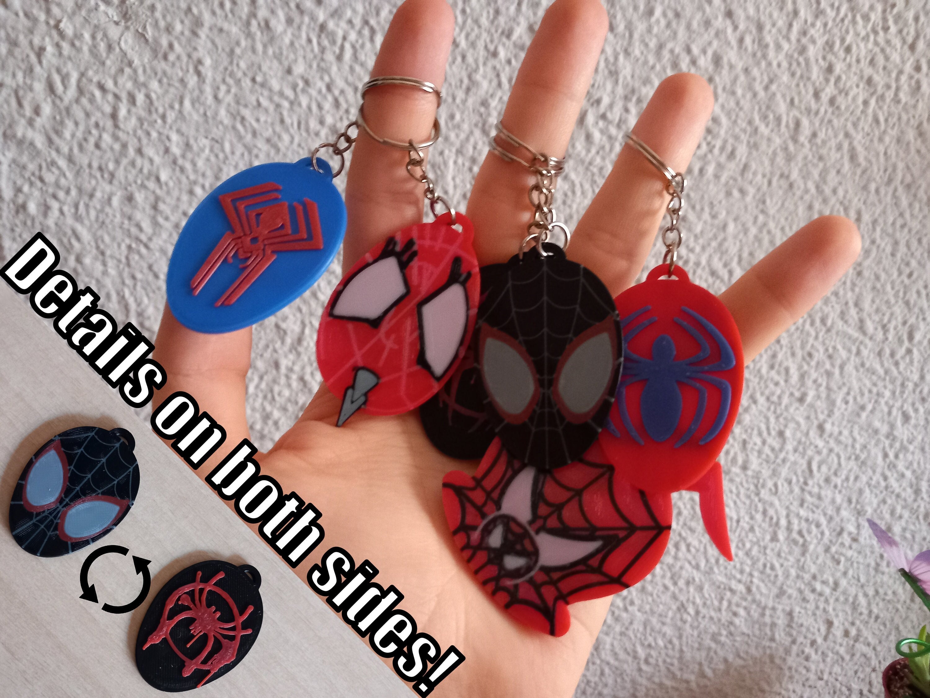 Spider-man: Across the Spider-verse Keychain - Etsy