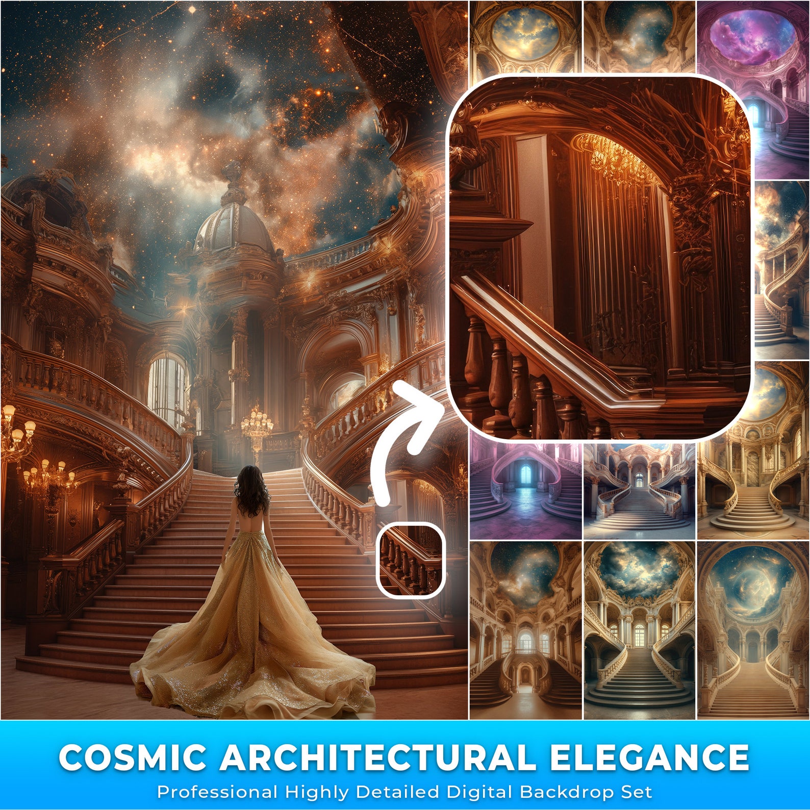 Classic Architecture Digital Backdrops Maternity & Studio Overlay ...