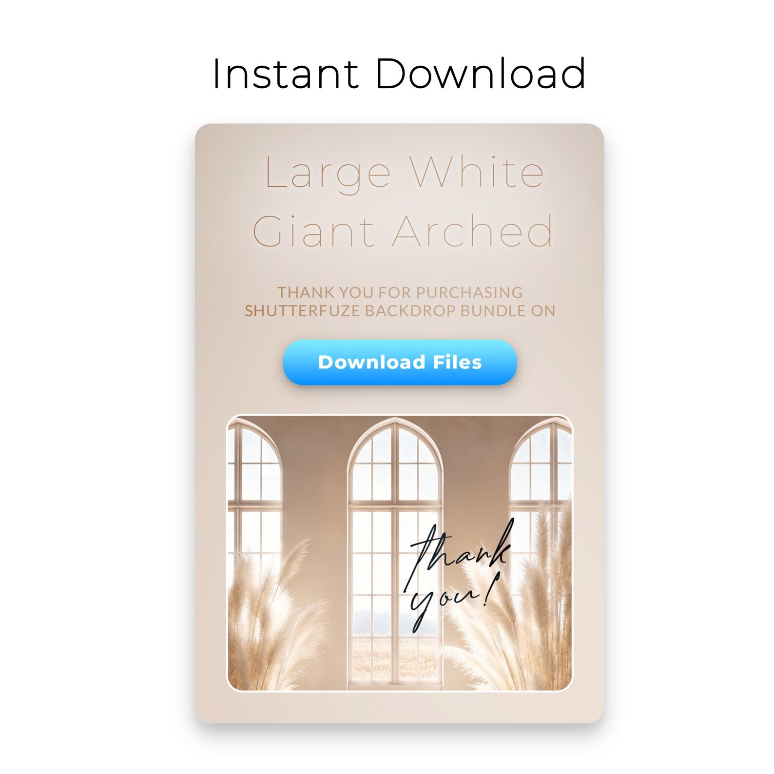 12 Giant White Arched Room Digital Backdrops Set for Photography ...