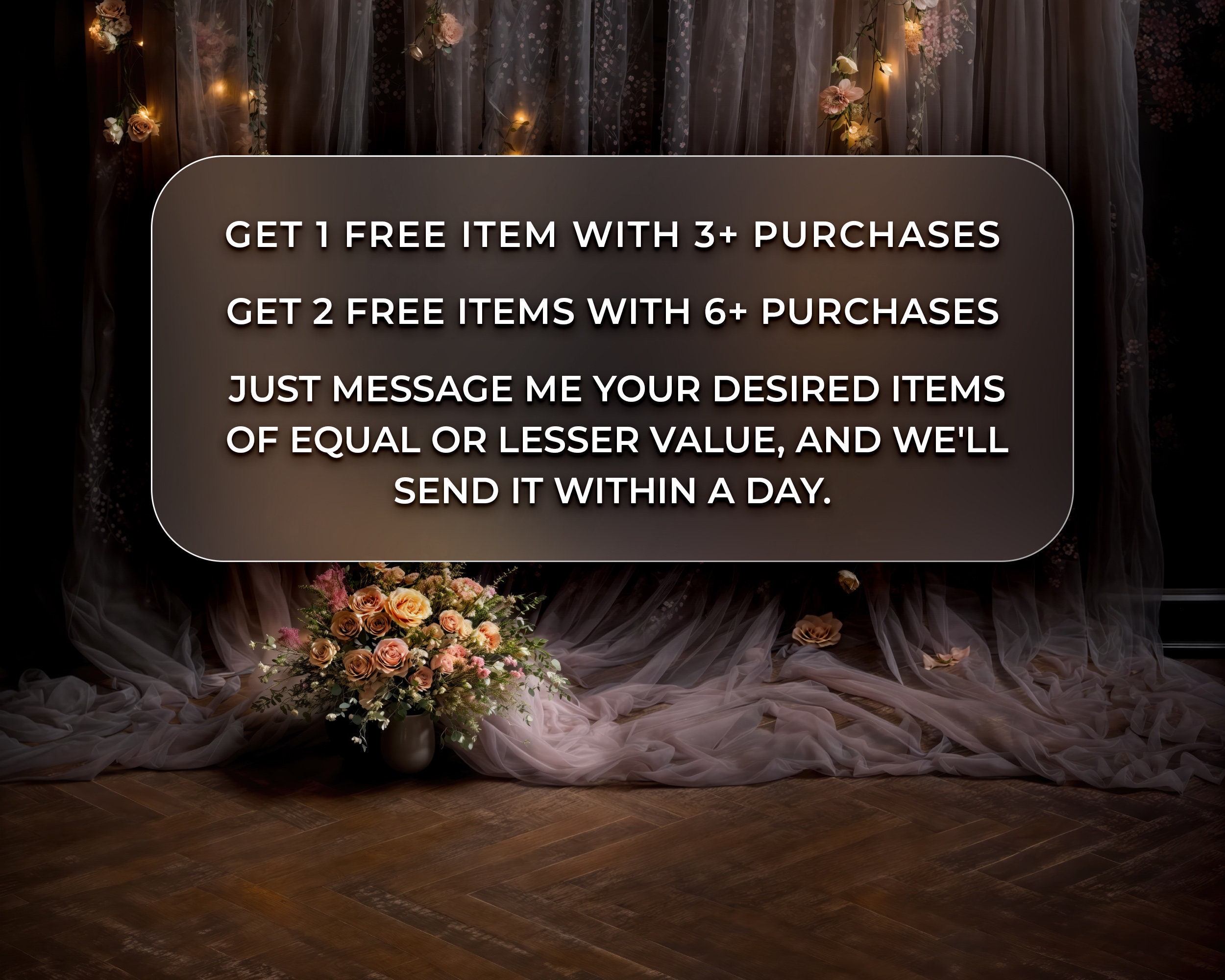 12 Dark Tulle Digital Backdrops Set, Maternity Backdrop Overlays ...