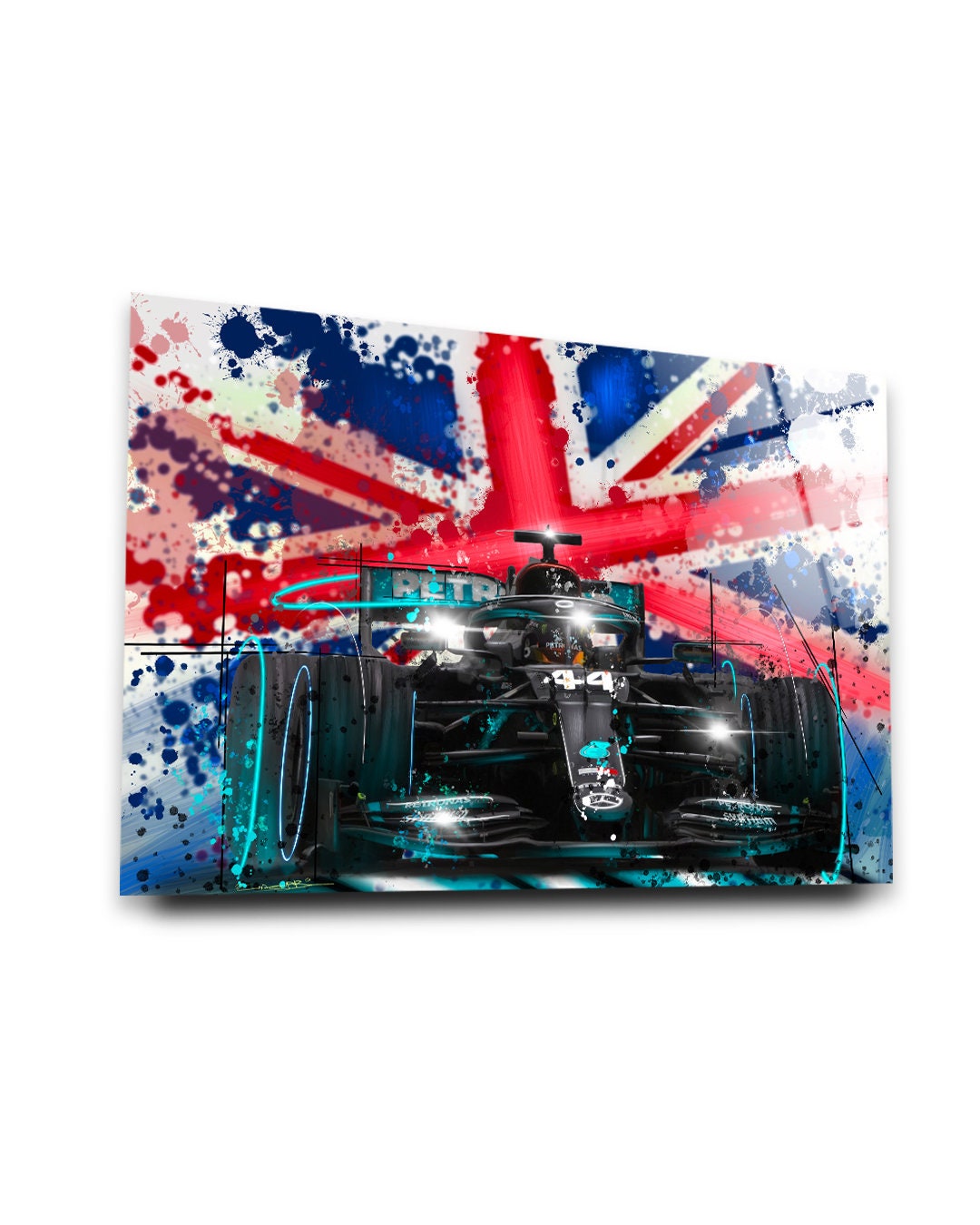 Lewis Hamilton Mercedes F1 AMG Street Art Graffiti Painting - Etsy