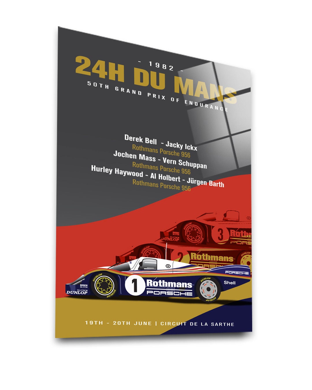 Rothmans Porsche 956 Le Mans 1982 Acrylic Glass Wall Art. - Etsy UK