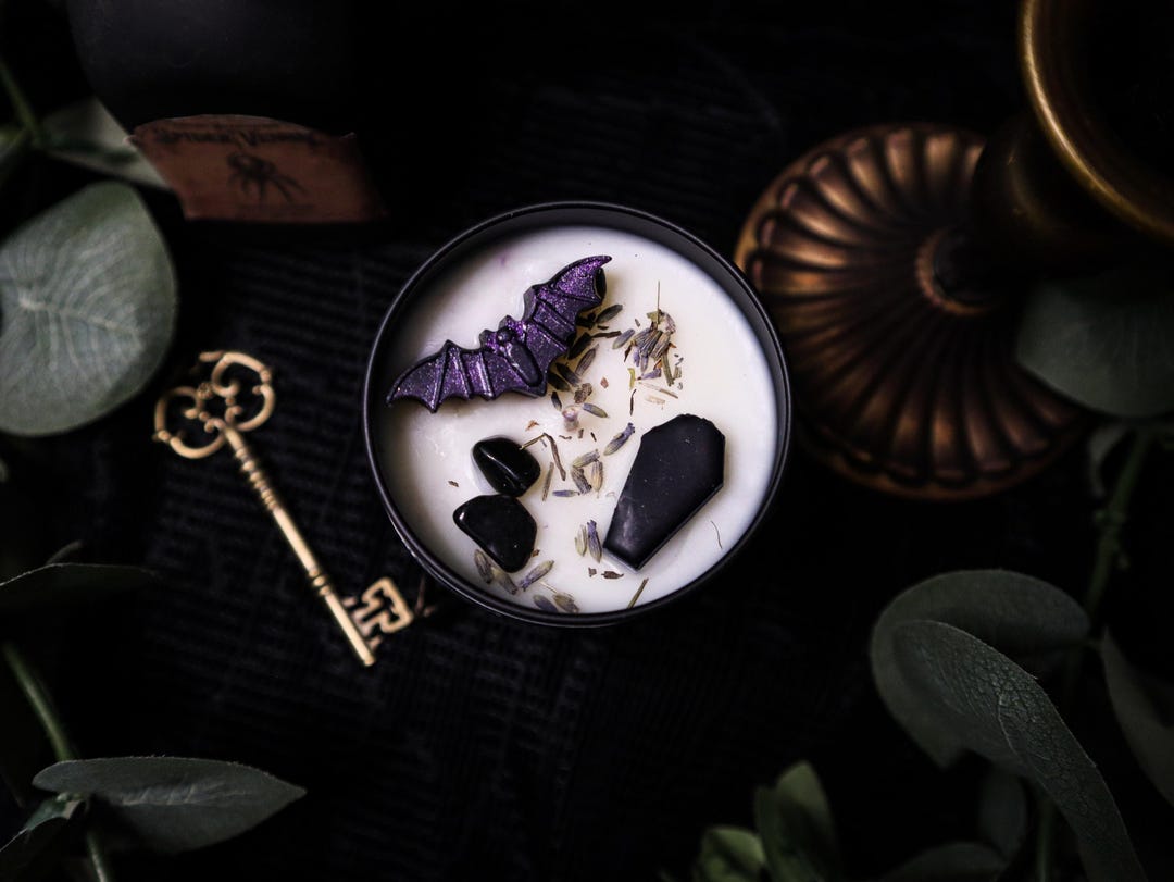 Spooky Nosferatu Tin Candle, Witchy Home Decor, Gothic Folklore Gift ...