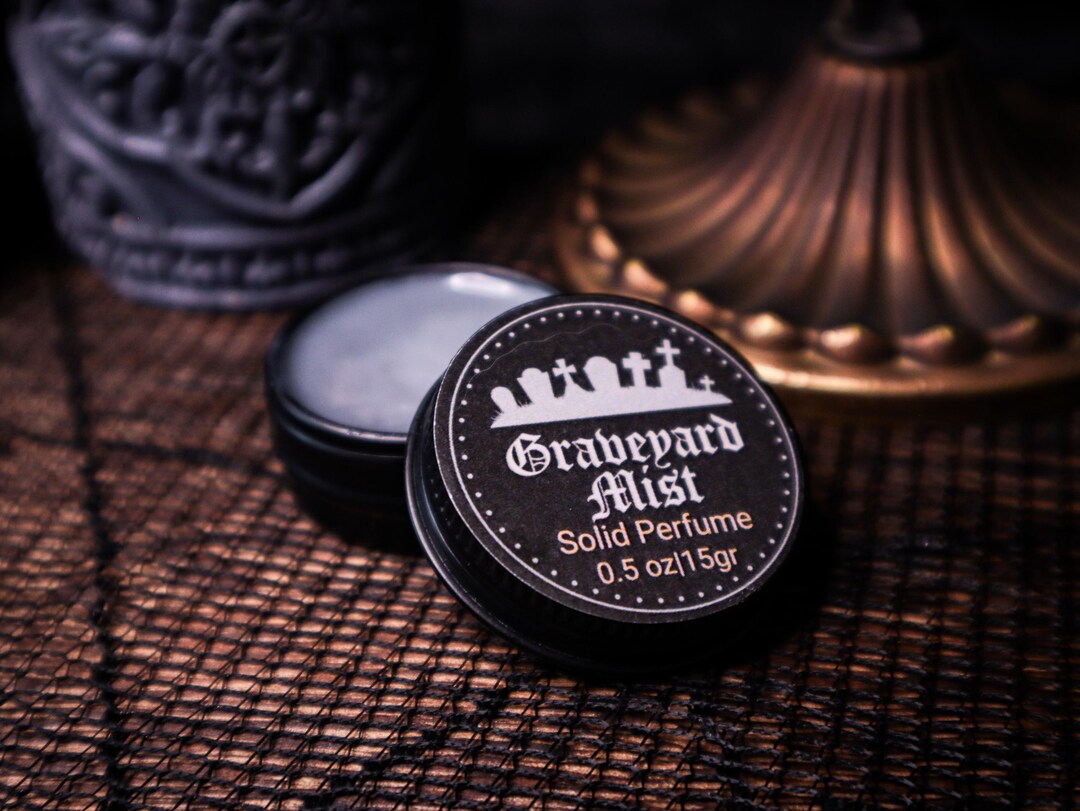 Gothic Black Vanilla Solid Perfume, Witchy Tin Balm, Unisex Dark ...