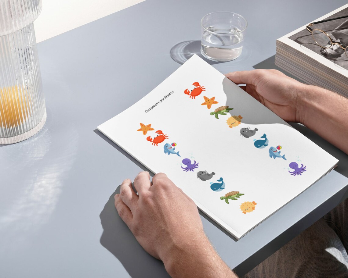 20 Pages Educational Toddler Matching Game: Printable A4 PDF - No ...