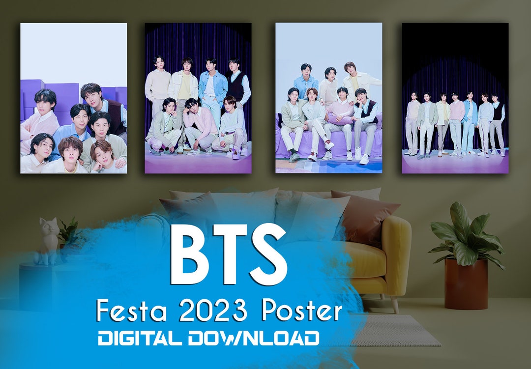 Póster de BTS Festa 2023 foto de BTS Festa 2023 foto - Etsy México