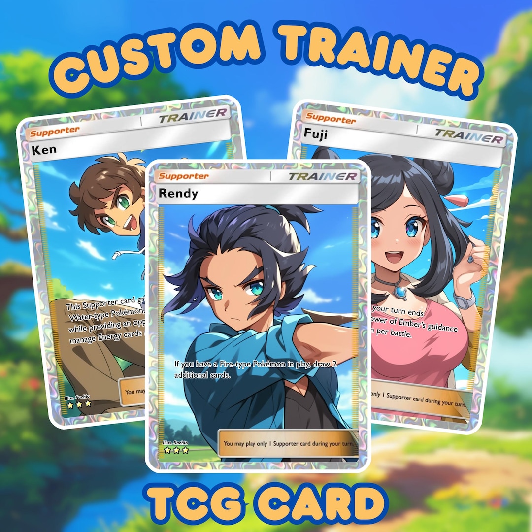 Custom Fakemon Card, Fakemon TCG Card Commission, Custom Pet Portrait ...