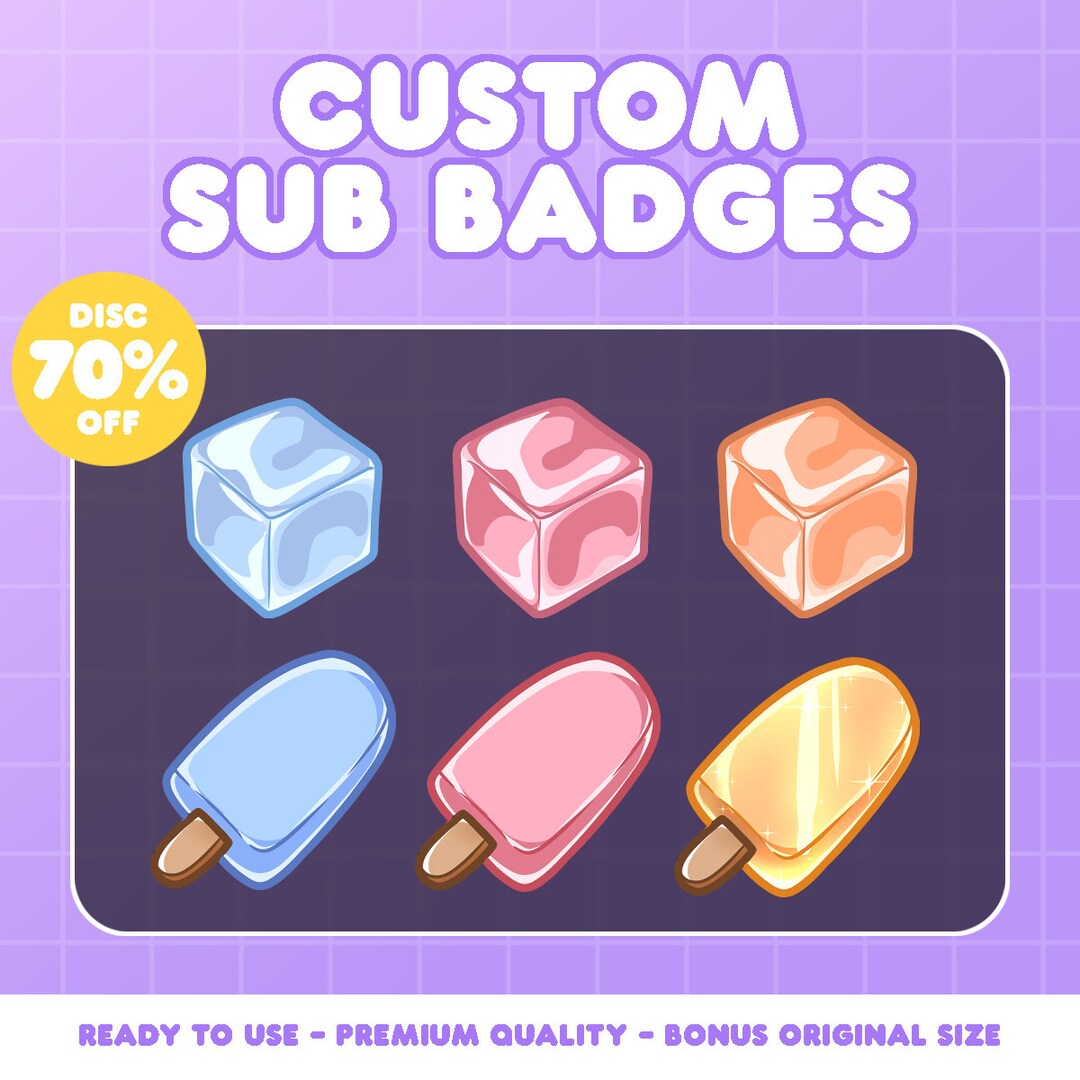 Custom Sub Badges | Sub Badges | Twitch Sub Badges | Twitch Bit Badges ...