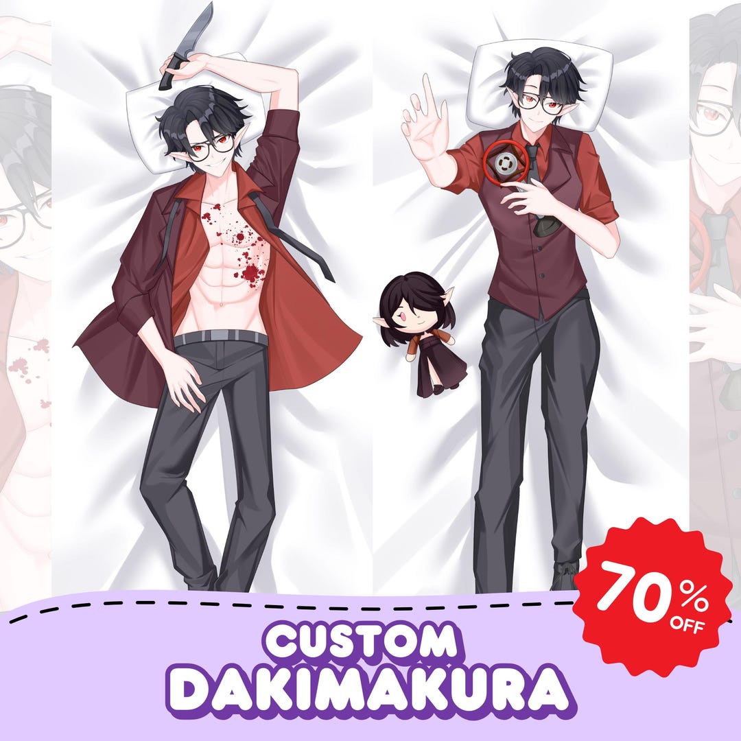 Custom Anime Dakimakura Body Pillow Cover, Fan Art Commission - Etsy