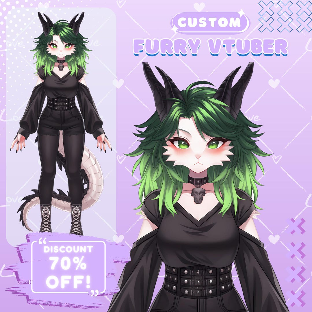 Custom Live2d Furry Vtuber, Custom Furry Vtuber, Vtuber Model, Pet ...
