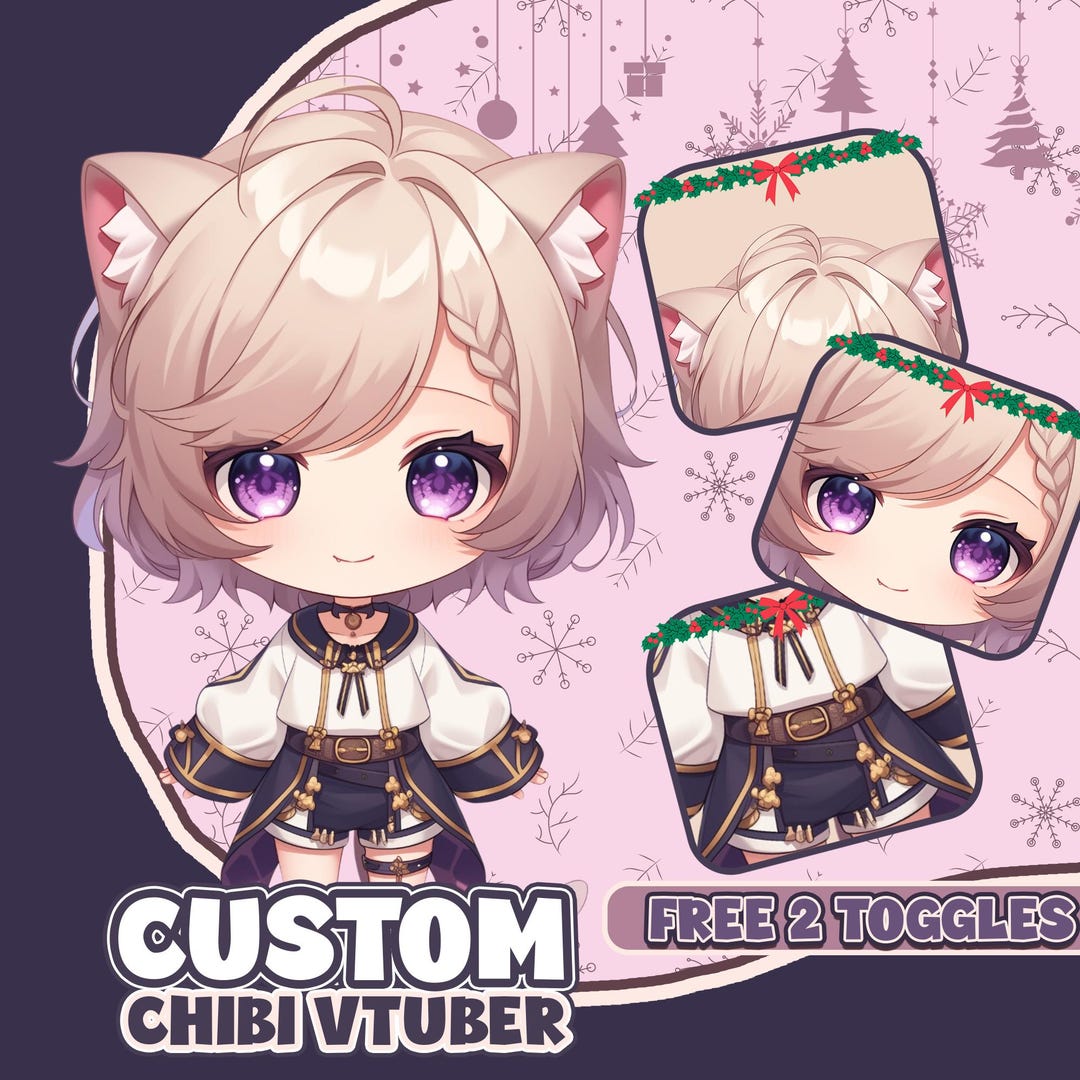 Custom Chibi Live2d Model | Chibi Vtuber Commission | Vtuber Model and Rig | Vtuber Chibi ...