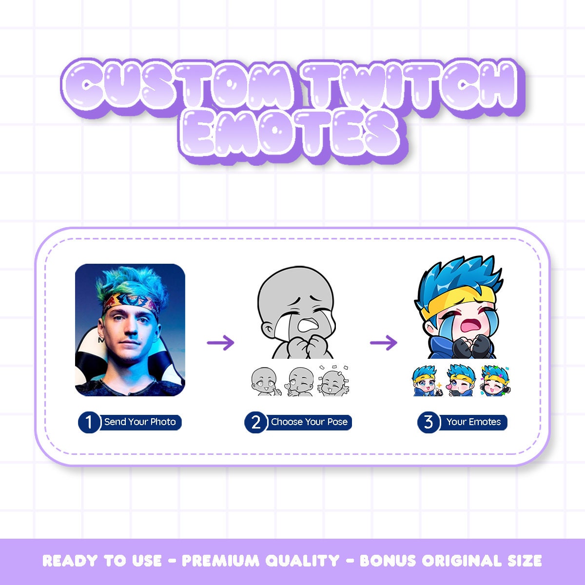 Custom Twitch Emotes | Animated Emotes | Twitch Emote for Streamer ...