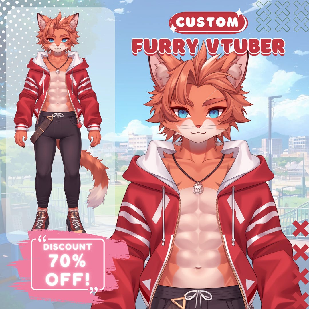 Custom Live2d Furry Vtuber, Custom Furry Vtuber, Vtuber Model, Pet ...
