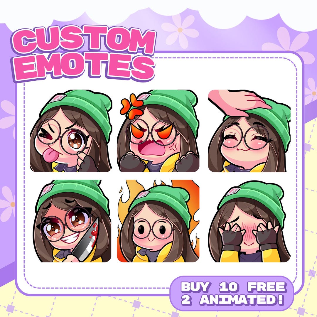 Emotes personalizados de Twitch / Emotes animados / Emote de Twitch ...