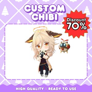 Custom Chibi Anime Character Commission | Chibi Character | Chibi Icon ...