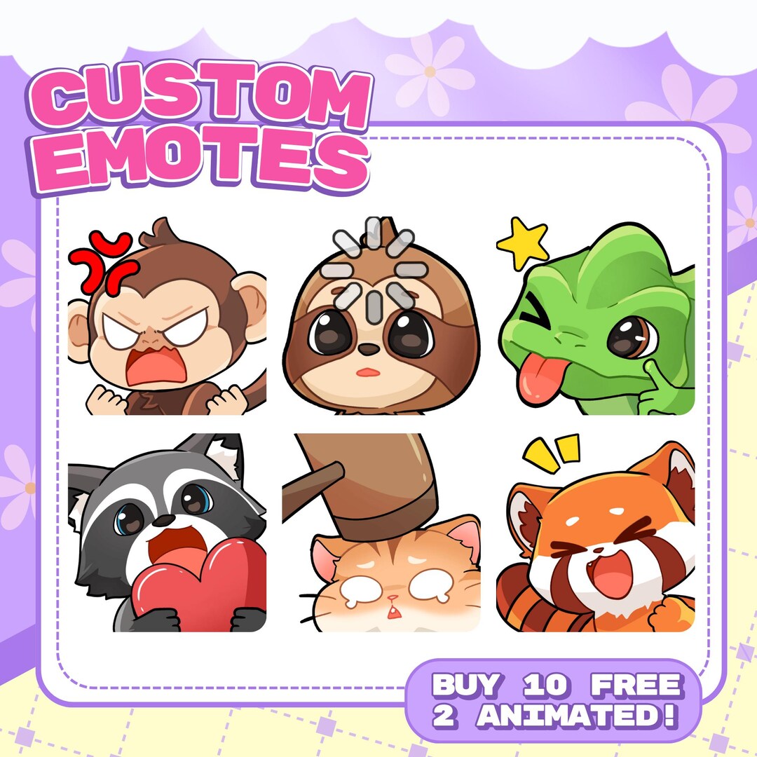 Custom Twitch Emotes | Animated Emotes | Twitch Emote for Streamer ...