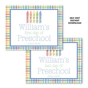 Printable Pink Scallop School Tags, Self-edit, Printable Teacher Gift ...