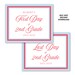Printable Red/blue Script School Sign, Self-edit, Printable Back to ...